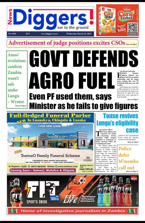 Has Nhima Collapsed Part 1 Zambia News Diggers