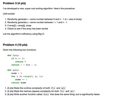 Solved Problem Pts I Ve Developed A New Super Cool Chegg