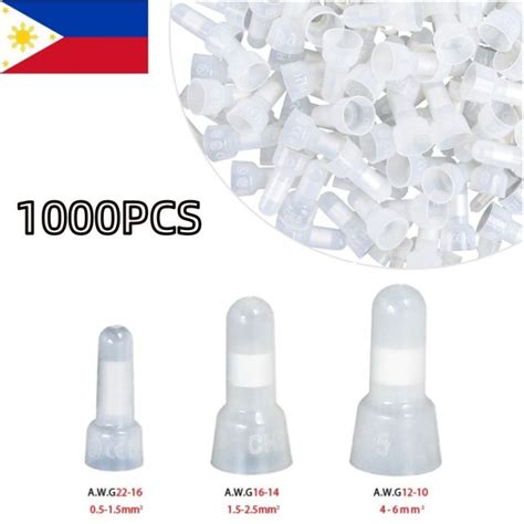 1000pcs Ce1 Ce2 Ce5 Closed End Crimp Caps Electrical Wire Cable