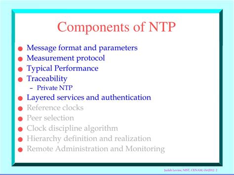 PPT Internet Time Services And NTP The Network Time Protocol PowerPoint Presentation ID