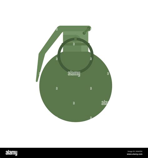 Military Green Grenade Army Explosives Vector Illustration Stock