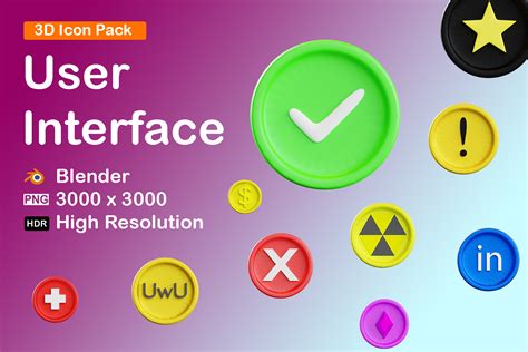 Ui 3d Illustration Pack 13 User Interface 3d Illustrations Png Blend Gltf Available