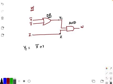 solved output w is given by a x y z b x y z c x̅ ·y̅ z d