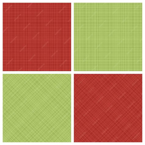 Premium Vector Vector Set Of Red And Green Seamless Hatch Patterns