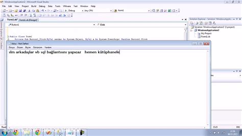 Visual Basic Sql Server Bağlantı