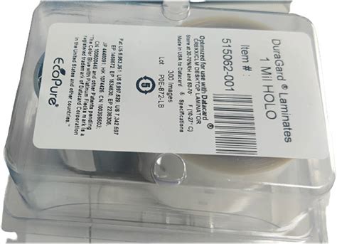 Entrust Duragard 1 0 Mil Hologram Laminates For Datacard Cr805 Retransfer Printer 24mm Width