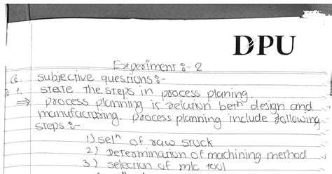 Digital Manufacturing Lab DML Experiment No 2