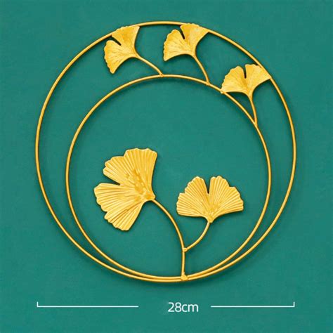 Wall Decoration Nordic Leaf Shape Wall Hanging Creative Iron Ginkgo Leaf Wall Decor Accessories