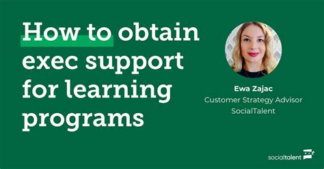 How To Obtain Exec Support For Learning Programs