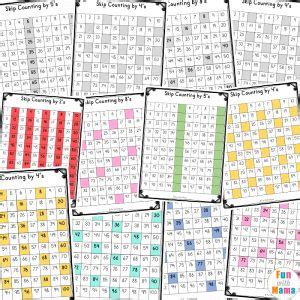 Skip Counting Charts For Babes Fun With Mama Shop