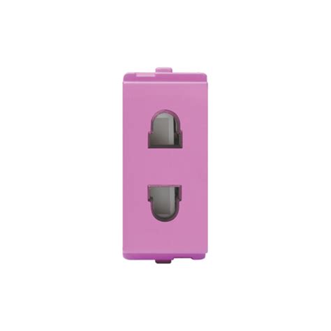 Pink 2 Pin Socket Module At Best Price In Madurai H Three Trade Private Limited