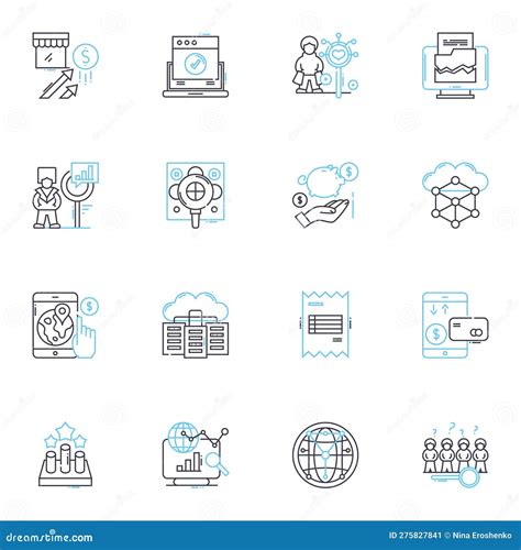 Property Assessment Linear Icons Set Appraisal Valuation Assessment Estimation Market