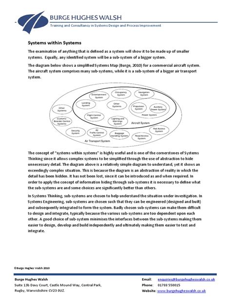 Systems Within Systems Pdf System Systems Engineering