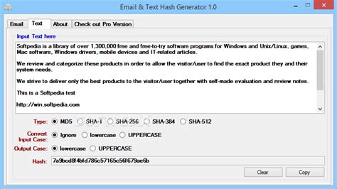 Download Email And Text Hash Generator 10