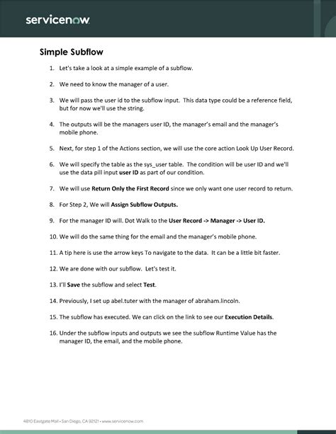 transcript simple subflow simple subflow let s take a look at a