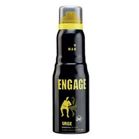 Engage Deodrant Urge 165ml Black And Yellow Engage Deodorant Engage
