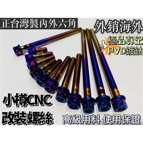 產地決定品質 勁戰六代 Force Smax Nmax 水箱蓋 鍍鈦螺絲 三支含鋁墊片 小樽cnc螺絲 蝦皮購物