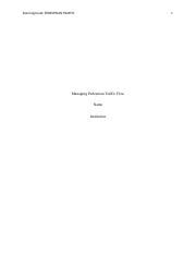 Managing Pedestrian Traffic Flow Docx Running Head PEDESTRIAN TRAFFIC Managing Pedestrian