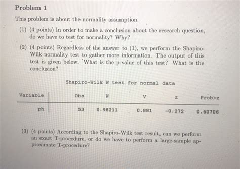 Solved Problem 1 This Problem Is About The Normality