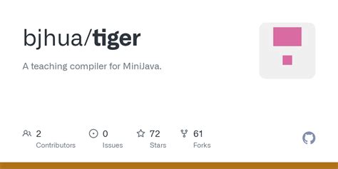 github bjhua tiger a simple teaching compiler for minijava