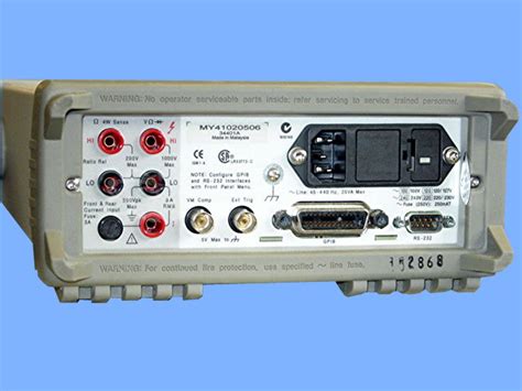Repair Or Rebuilt Agilent 34401a 6 5 Digit Multimeter Control System Labs