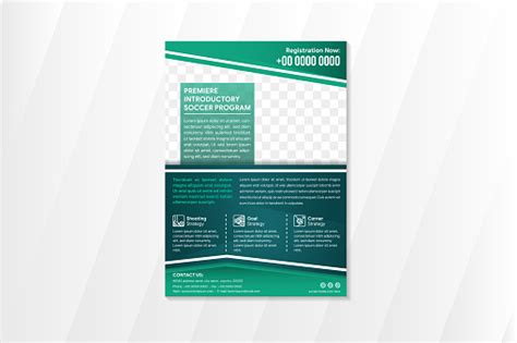 축구 프로그램 전단지 디자인 템플릿은 수직 레이아웃을 사용합니다 0명에 대한 스톡 벡터 아트 및 기타 이미지 0명 개념 개념과 주제 Istock
