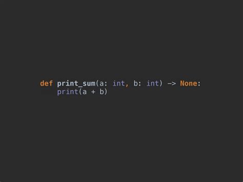 python type hints speaker deck