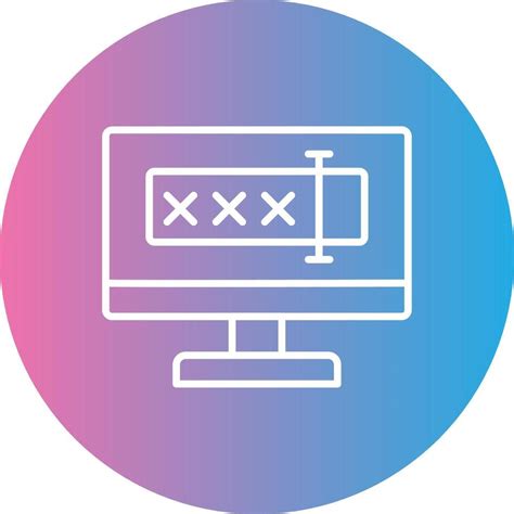 Password Security Line Gradient Circle Icon 43426454 Vector Art At Vecteezy