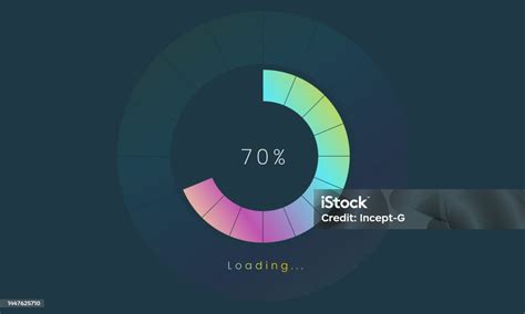 70 로딩 사용자 인터페이스 미래 로딩 아이콘 다채로운 로딩 탭 메뉴 Ui 다운로드 진행 웹 디자인 템플릿 인터페이스 업로드 디자인에 사용 0명에 대한 스톡 벡터 아트 및