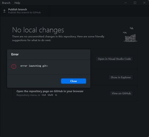 prompt git error after startup · issue 15861 · desktop desktop · github