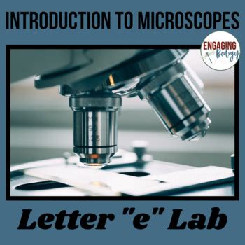 Biology Microscope Lab The Letter E By Engaging Biology TpT