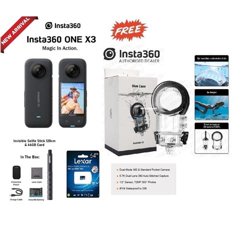 Insta X Free Invisible Stick Gb Sd Card Original X Dive Case Shopee Malaysia