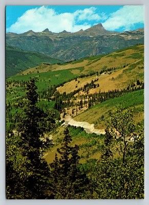 Vintage Colorado Wetterhorn And Uncompahgre Peaks Postcard Litho Ebay