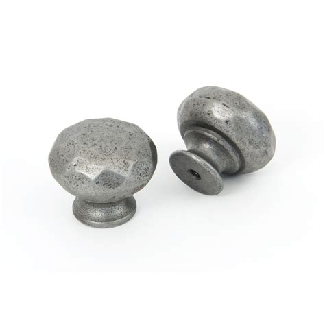 Natural Smooth Hammered Knobs Small From Period Home Style
