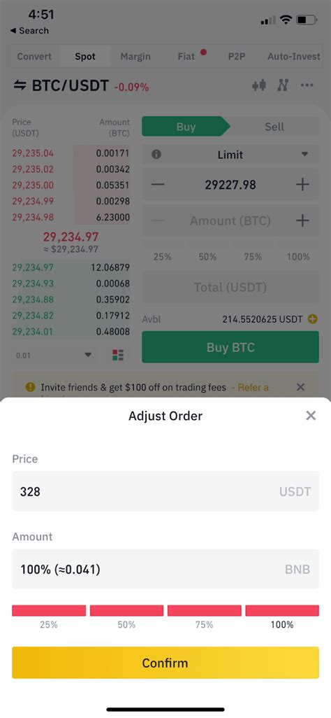 How To Modify An Open Limit Order On Binance Spot Binance Support