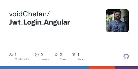 Github Voidchetan Jwt Login Angular