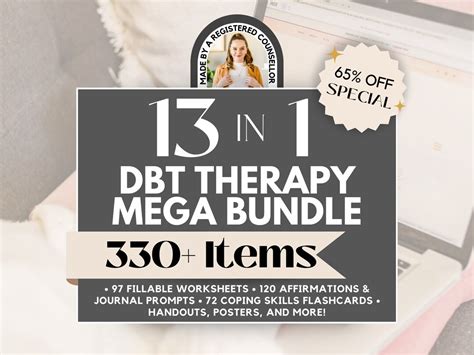 DBT Mega Bundle DBT Workbook DBT Skills Therapy Worksheets Group Therapy Dbt Cheat Sheets