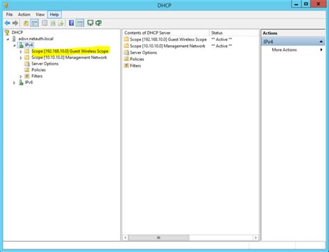 Dhcp Scope Activated Expert Network Consultant
