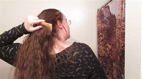 Hair Journal Combing Long Curly Strawberry Blonde Hair Week One Asmr