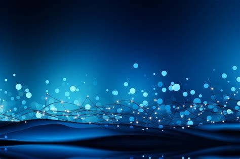 Premium Photo Abstract Blue Background With Interweaving Of Colored Dots And Lines Network