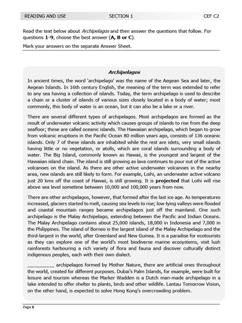 C2 Reading Pdf Island Nonverbal Communication