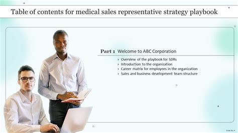 Medical Sales Representative Strategy Playbook Powerpoint Presentation Slides Presentation