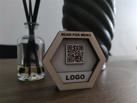 10 Qr Code Table Stand Custom Made Qr Digital Menu Sign For Etsy