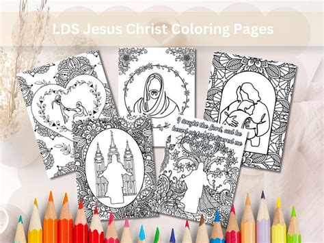 Lds Jesus Coloring Pages 2025 Youth Theme Printable Digital Download