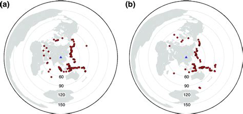 A Epicentres Of Teleseismic Events For Receiver Functions Used In