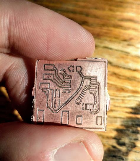 My Very First Attempt At Milling A Pcb On A 3018 Cnc R Electronics