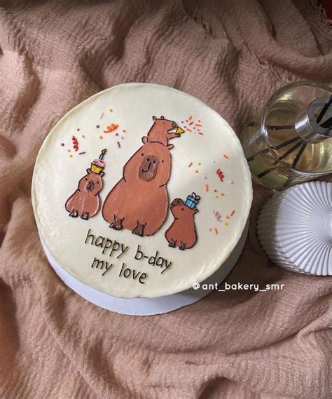 Бенто торт капибара Пироги на день рождения Капибара Праздничный торт