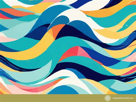 Abstract Waves Pattern Behance