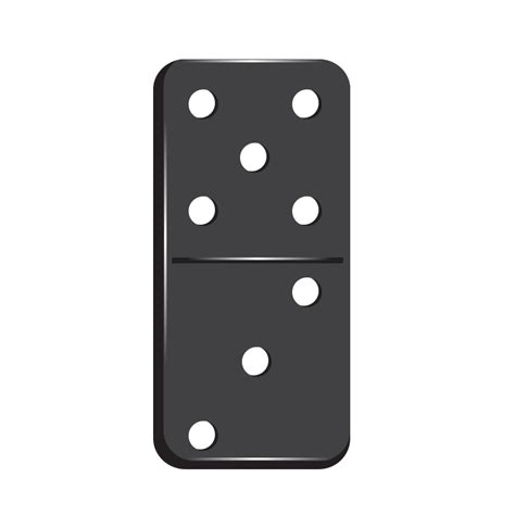 Six Three Domino Tile Classic Game Piece Illustration 86763