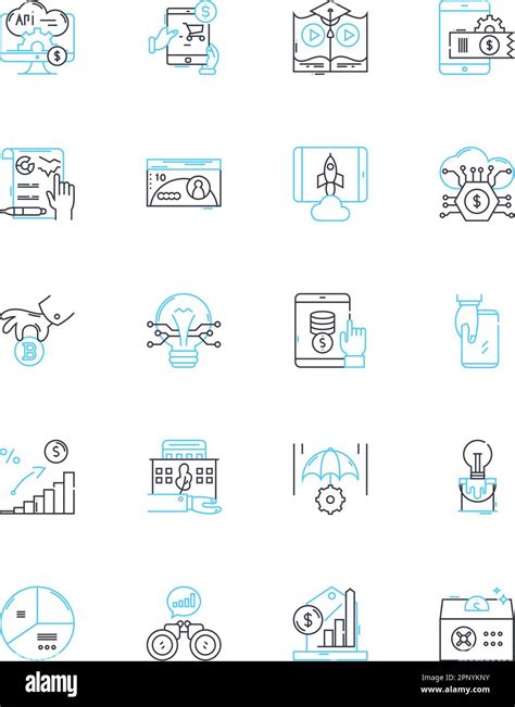 Business Strategy Linear Icons Set Planning Execution Analysis Tactics Innovation